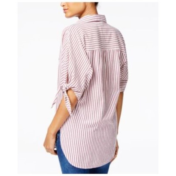 William Rast | Tops | William Rast Clapton Striped Tiesleeve Shirt C8 ...